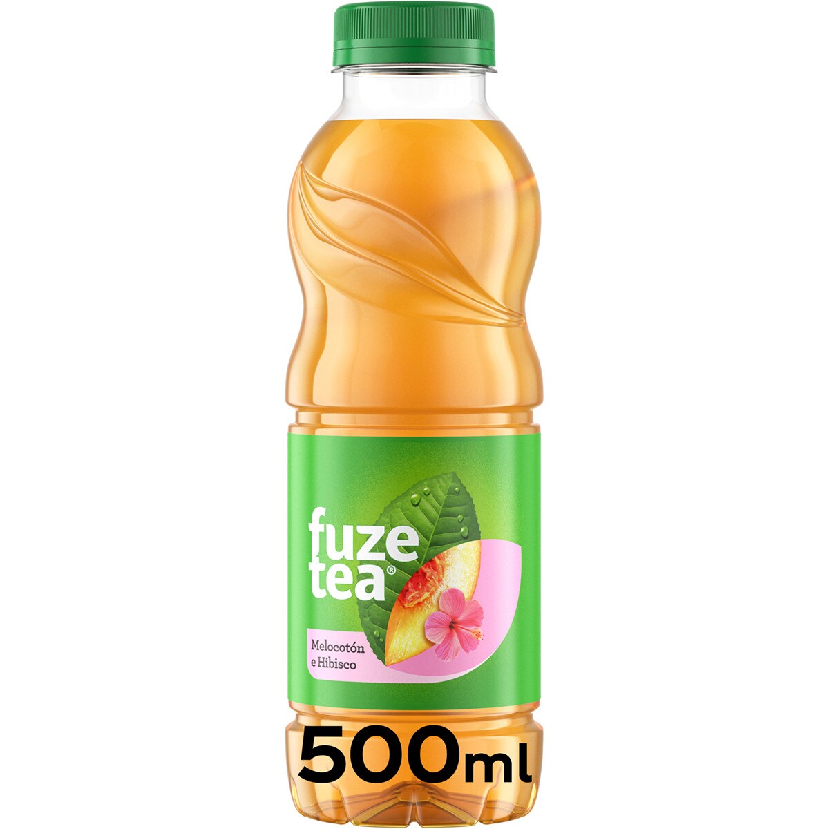 Refresco de té negro melocotón e hibisco botella 50 cl · FUZE TEA ...