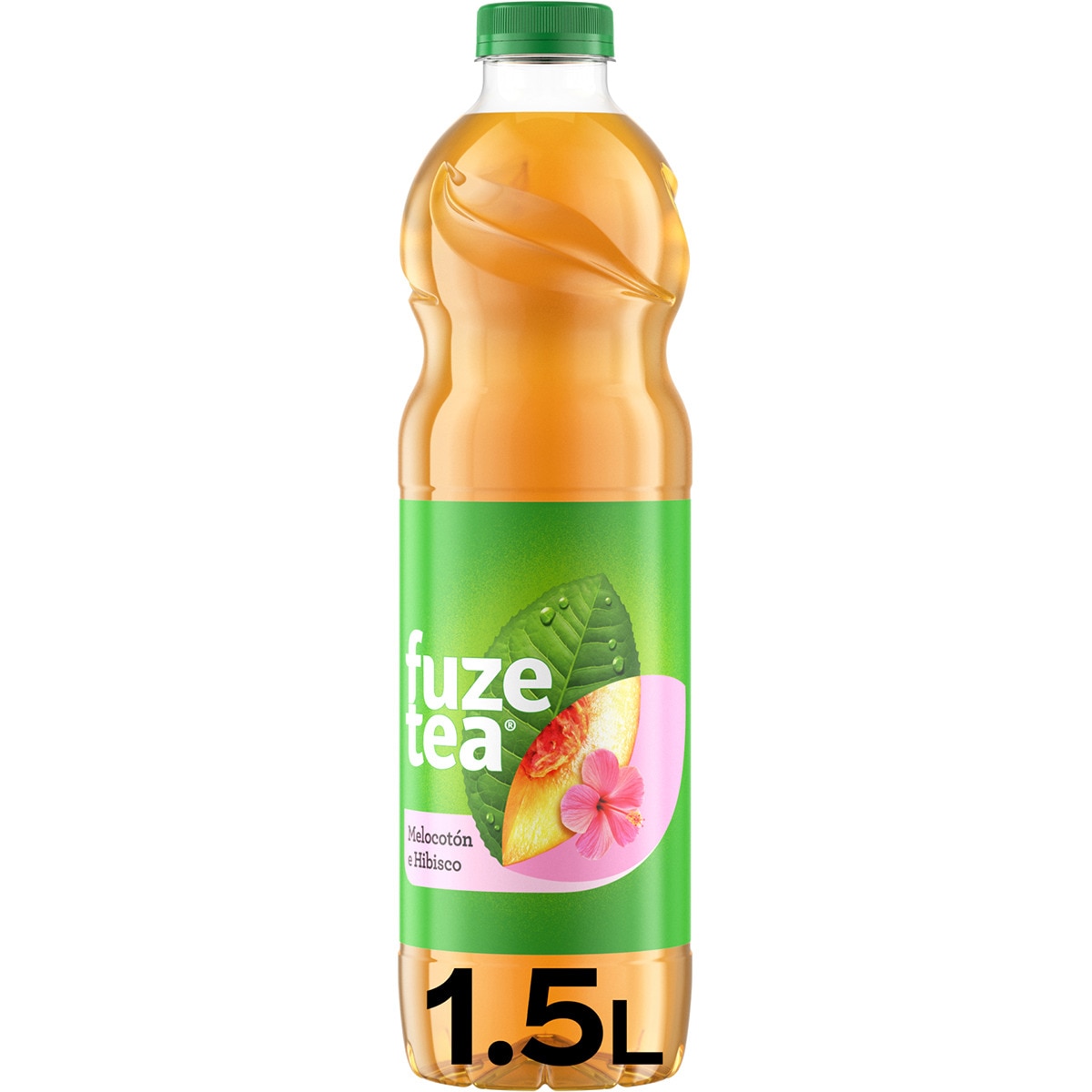 Refresco de té negro melocotón e hibisco botella 1,5 l · FUZE TEA ...