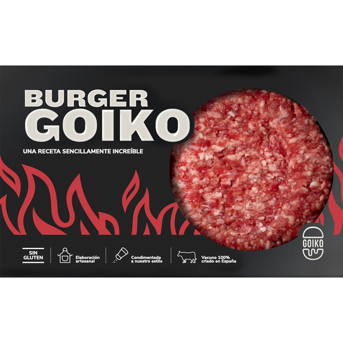 Burger meat de vacuno 100% español sin gluten 2 unidades bandeja 360 g ...