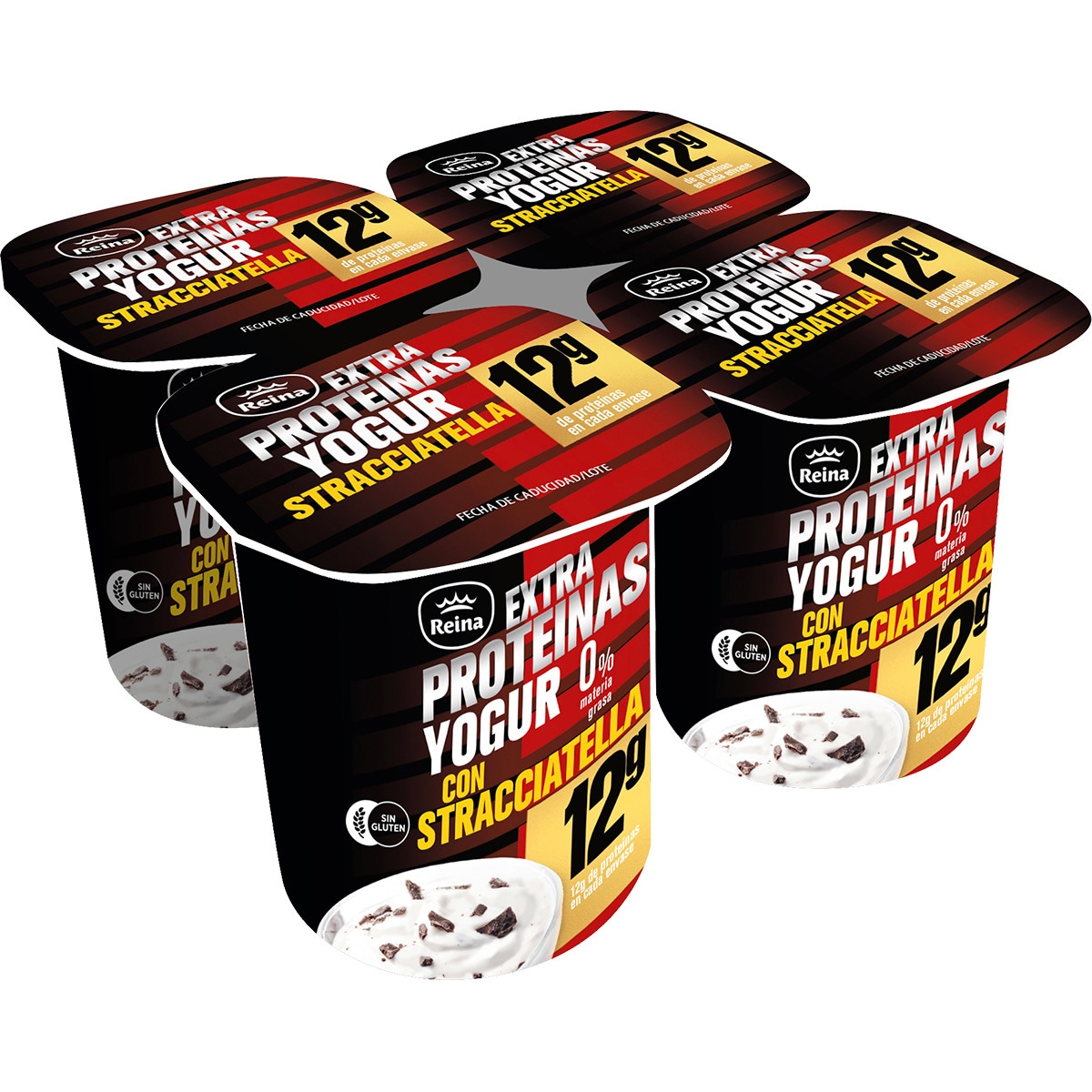 Comprar Yogur con proteínas con stracciatella pack 4 unidades 120 g sin ...