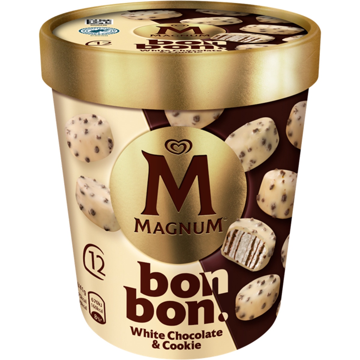Magnum Gelado Bombons Chocolate Branco e Cookies embalagem 204 ml · Olá ...