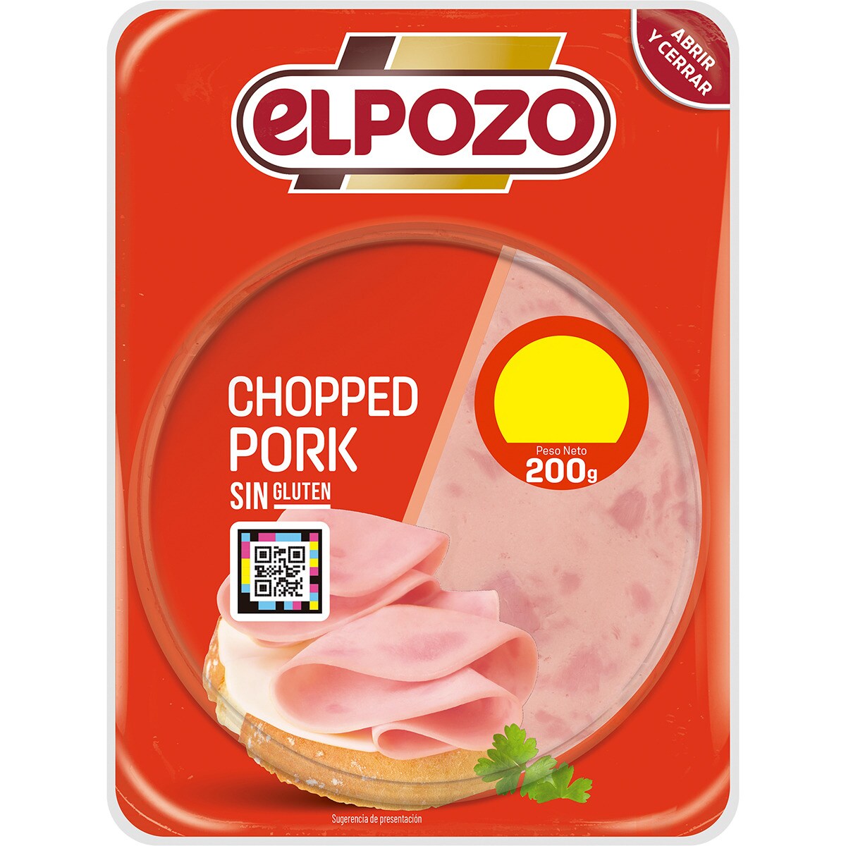 Chopped pork maxi en lonchas sin gluten sin lactosa envase 200 g ...