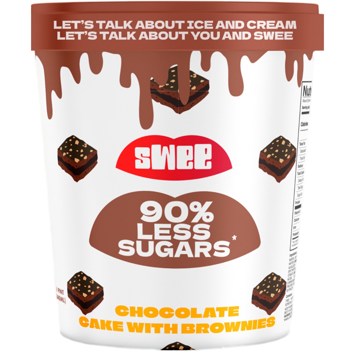 Gelado Vegetal Bolo de Chocolate copo 500 ml · Swee · Supermercado El ...