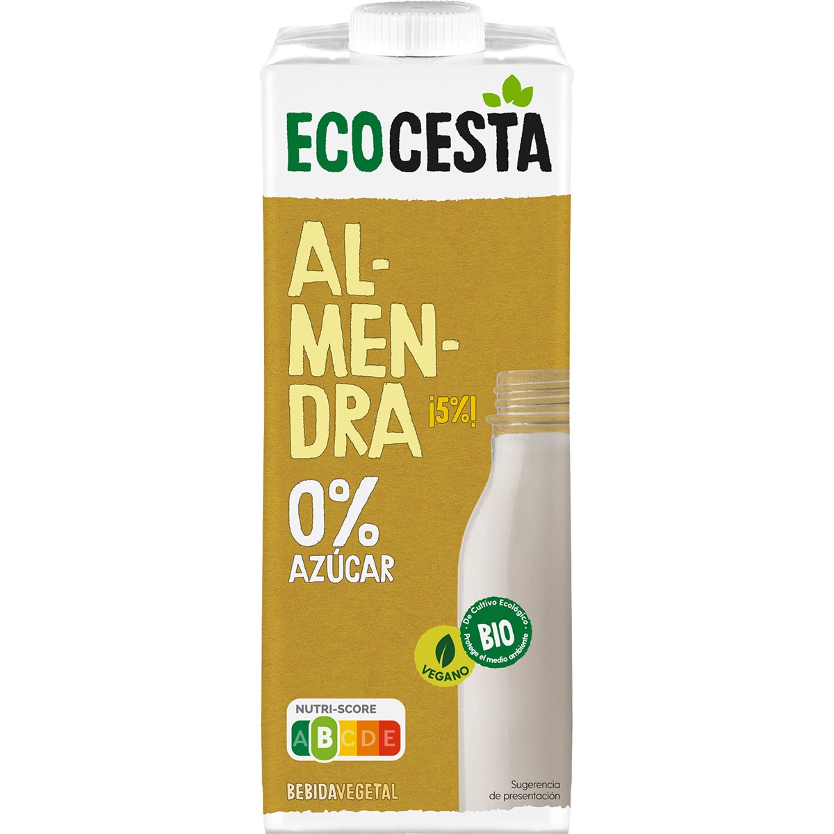bebida de almendra ecológica 0% azúcar y vegana brik 01 l · ECOCESTA ...