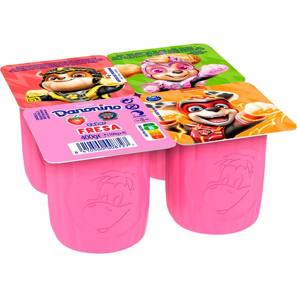 Yogur petit suisse sabor fresa maxi sin gluten pack 4 unidades 100 g ...