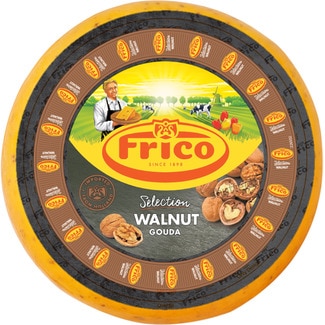 Queso holandés gouda de vaca con nueces elaborado con leche ...