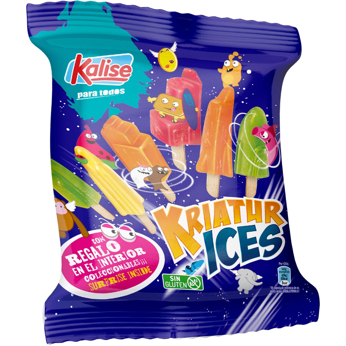 Kriature Ice helados sabores surtidos bolsa 90 g · KALISE ...