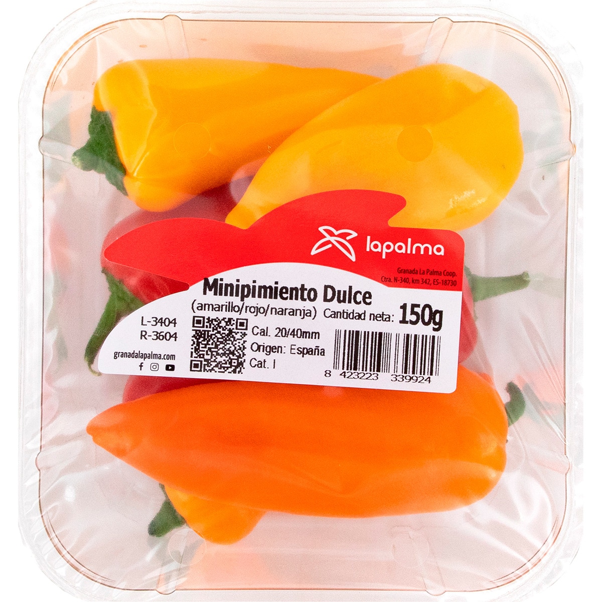 Pimientos mini dulces tarrina 150 g · LA PALMA · Supermercado El Corte ...