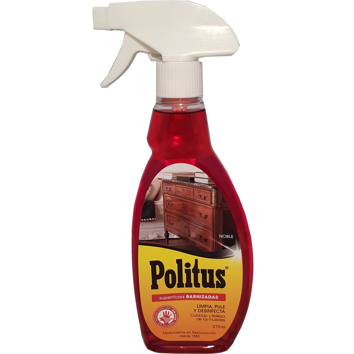 Limpiador superficies barnizadas pistola 375 ml · POLITUS ...