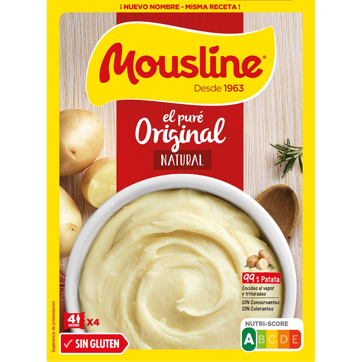 Puré de patata sin gluten caja 460 g · MOUSLINE · Supermercado El Corte ...