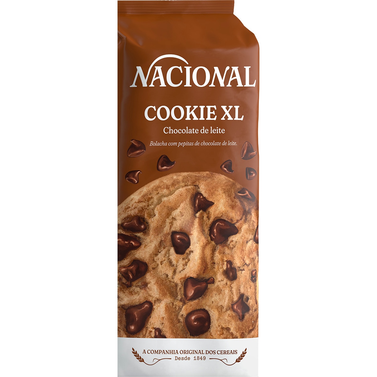 Cookies XL com Pepitas de Chocolate de Leite embalagem 180 g · Nacional ...