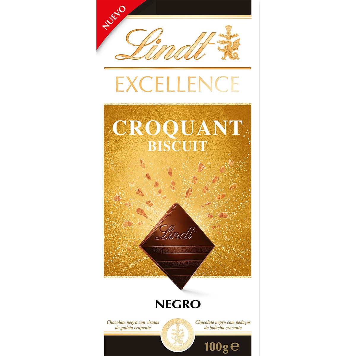 Croquant chocolate negro con galleta tableta 100 g · LINDT EXCELLENCE ...