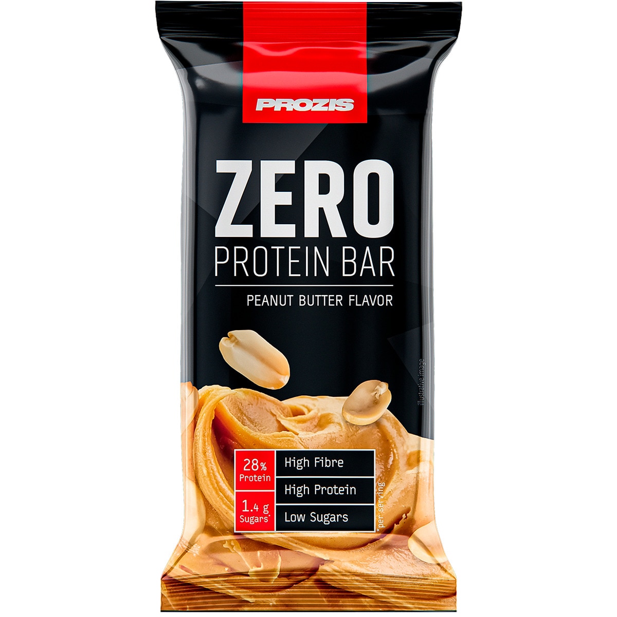 Barra Zero de Manteiga de Amendoim embalagem 40 g · Prozis ...