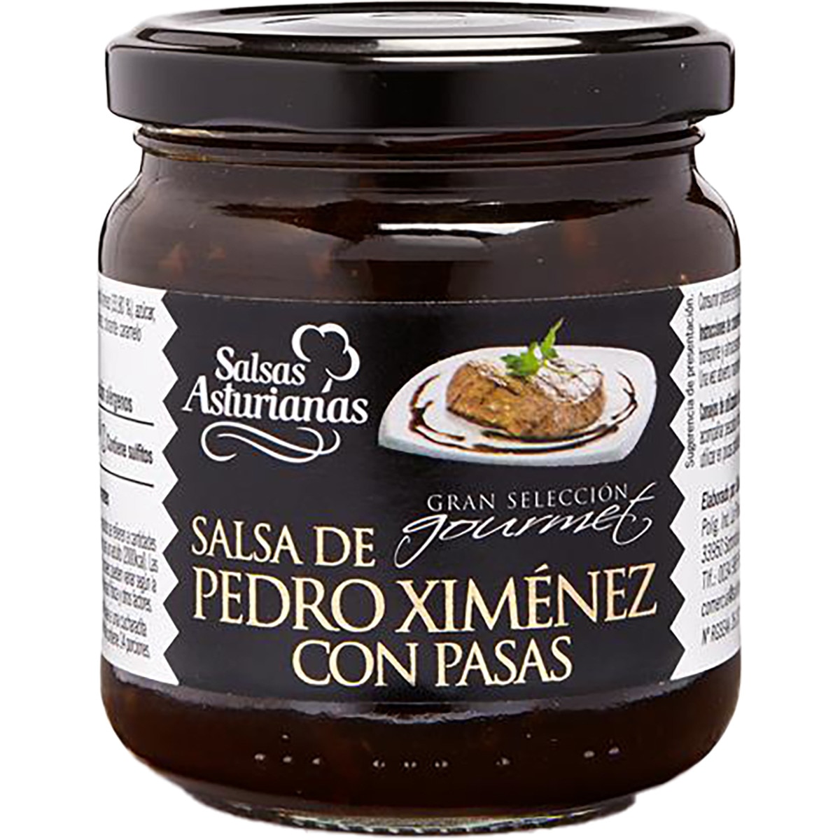 salsa de Pedro Ximénez con pasas gran selección gourmet frasco 215 g ...