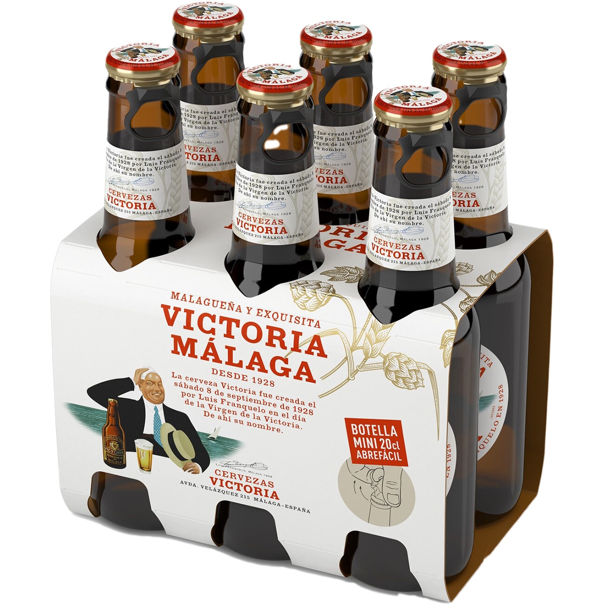 Cerveza rubia especial de Málaga pack 6 botellas 20 cl · VICTORIA · Supermercado El Corte Inglés ...