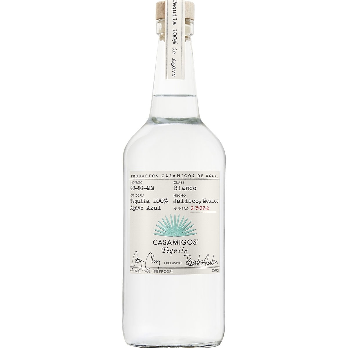 Tequila blanco 100% agave azul botella 70 cl · CASAMIGOS · Supermercado ...