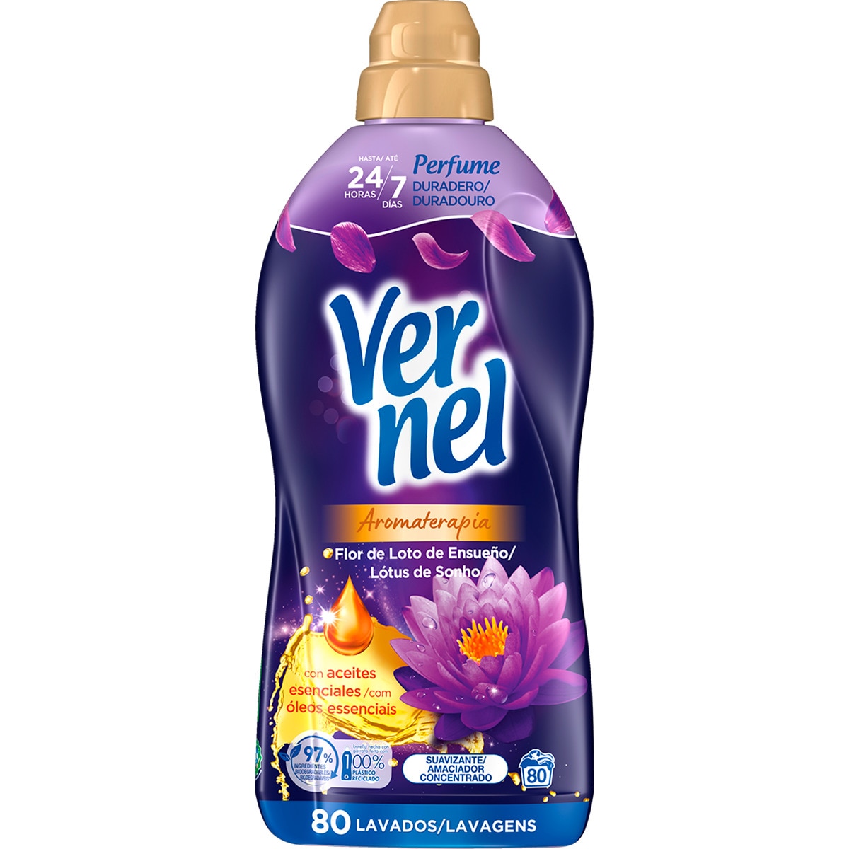 Amaciador Dark Purple embalagem 80 doses · Vernel · Supermercado El ...