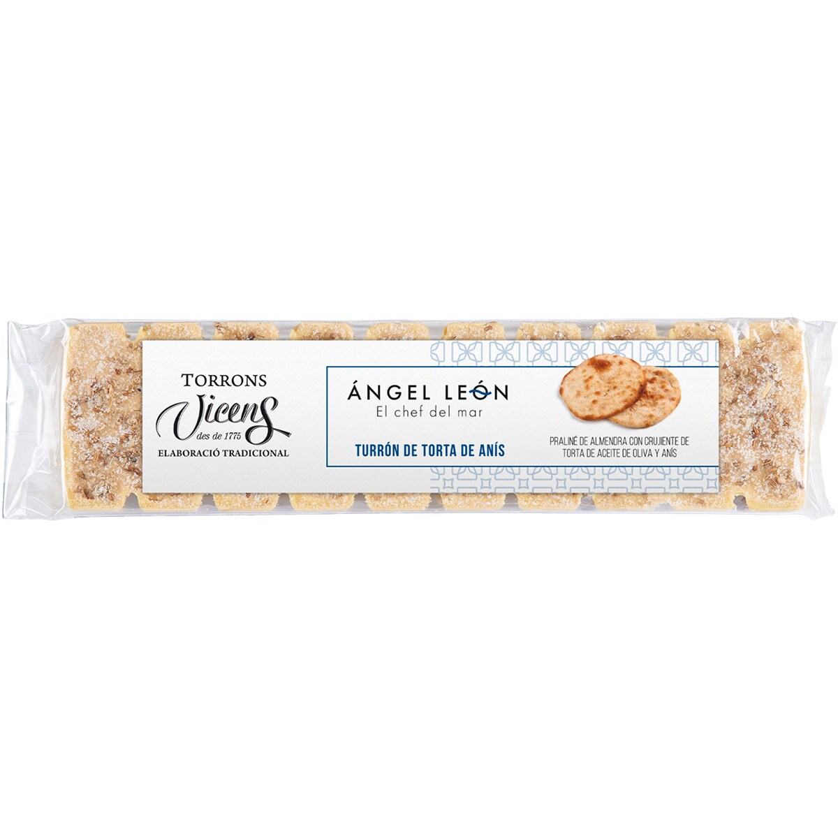 Comprar Angel León turrón de torta de anís tableta 300 g · VICENS ...