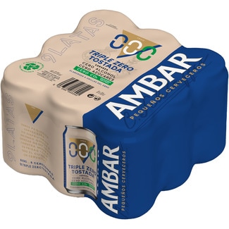 Cerveza tostada triple zero 000 pack 9 33 cl · AMBAR 000 · Supermercado ...