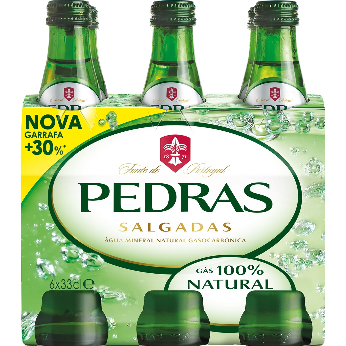 Água com Gás Pack 6 garrafa 33 cl · Pedras · Supermercado El Corte Inglés El Corte Inglés