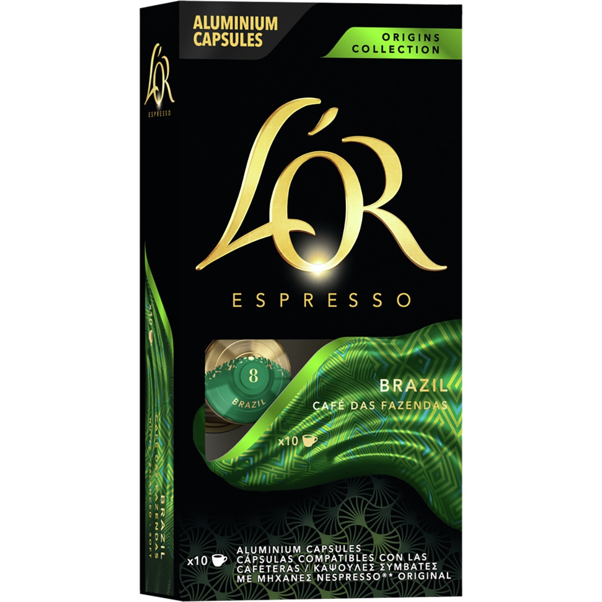 café Brasil Origins Collection estuche 10 capsulas compatibles con ...