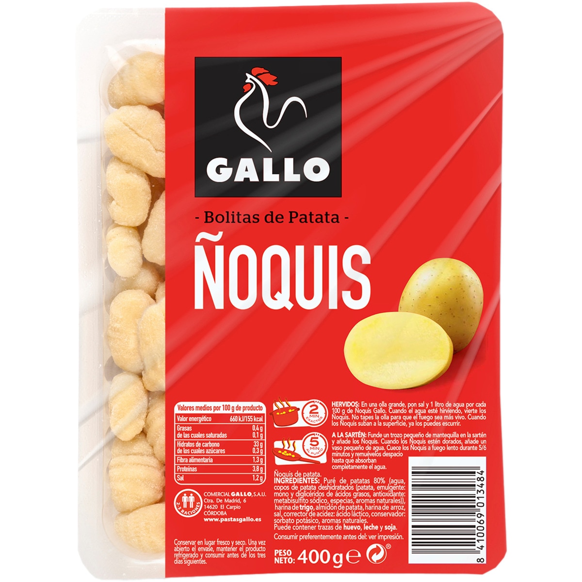 ñoquis bolitas de patata envase 400 g · GALLO · Supermercado El Corte ...