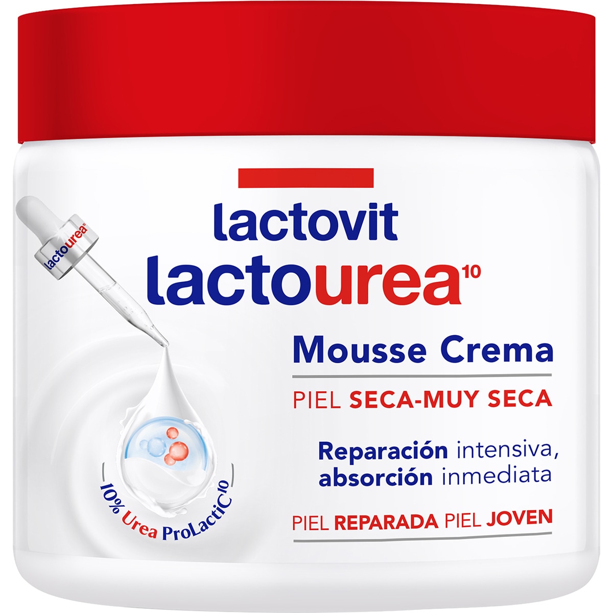 mousse crema Lactourea 10 tarro 400 ml para piel seca - muy seca ...