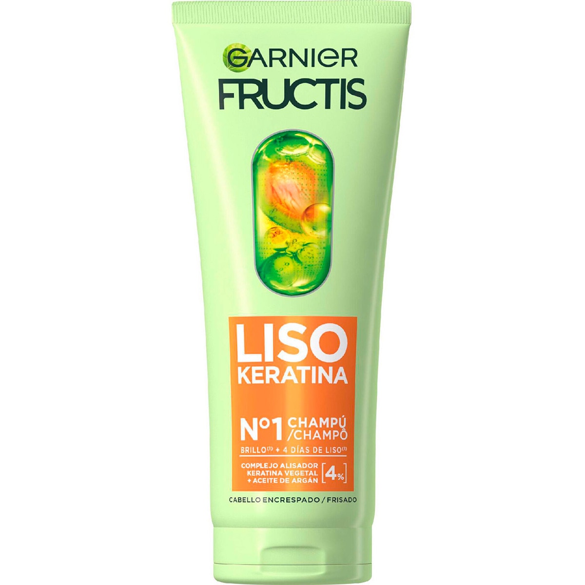 Champô Fructis Liso Keratina embalagem 200 ml · Garnier · Supermercado El Corte Inglés El Corte ...