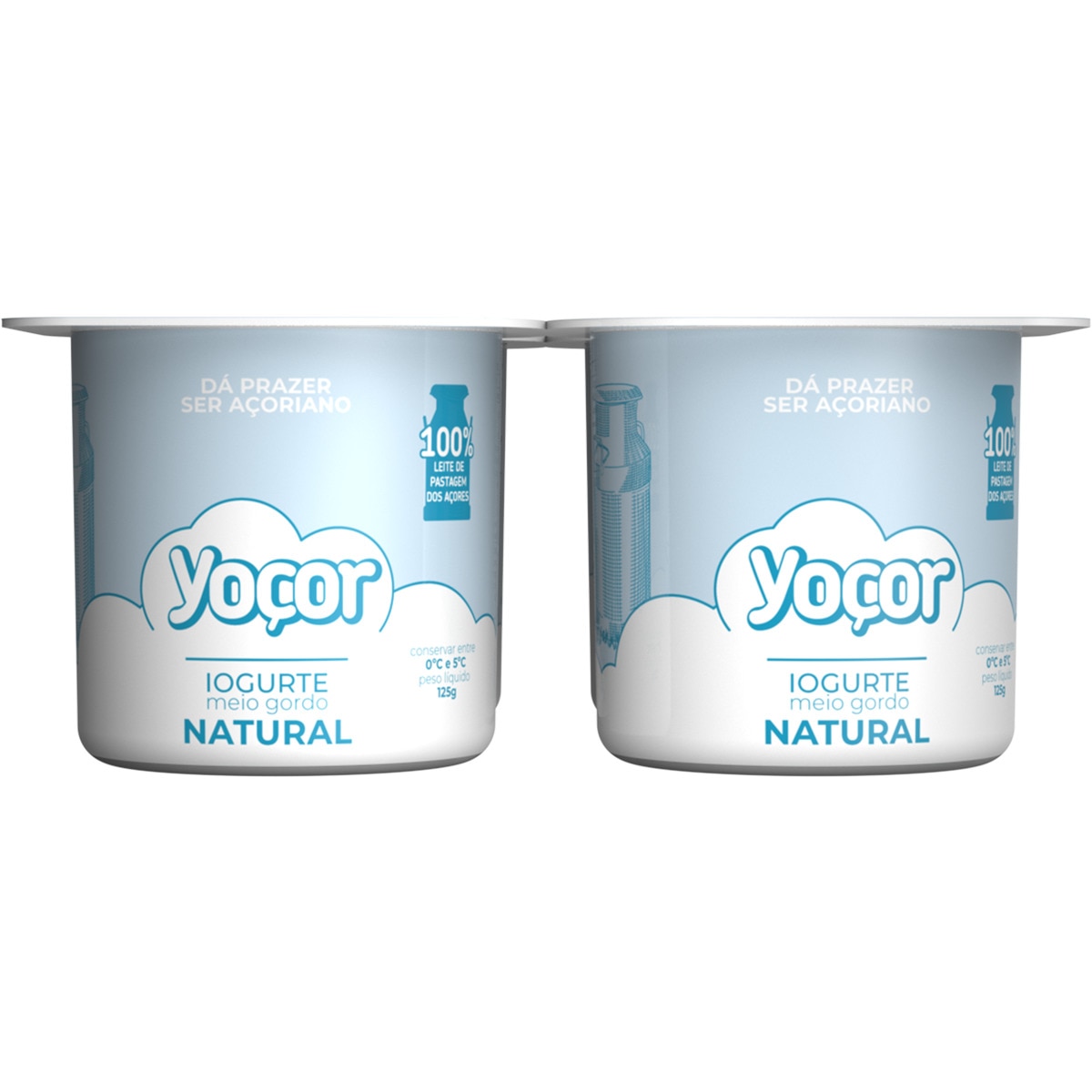 Iogurte Natural Pack 4 embalagem 125 g · Yoçor · Supermercado El Corte ...