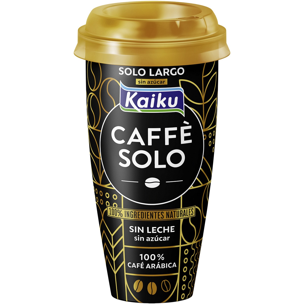 Caffé Solo largo bebida láctea de café 100% arábica sin azúcar vaso 230 ml · KAIKU ...