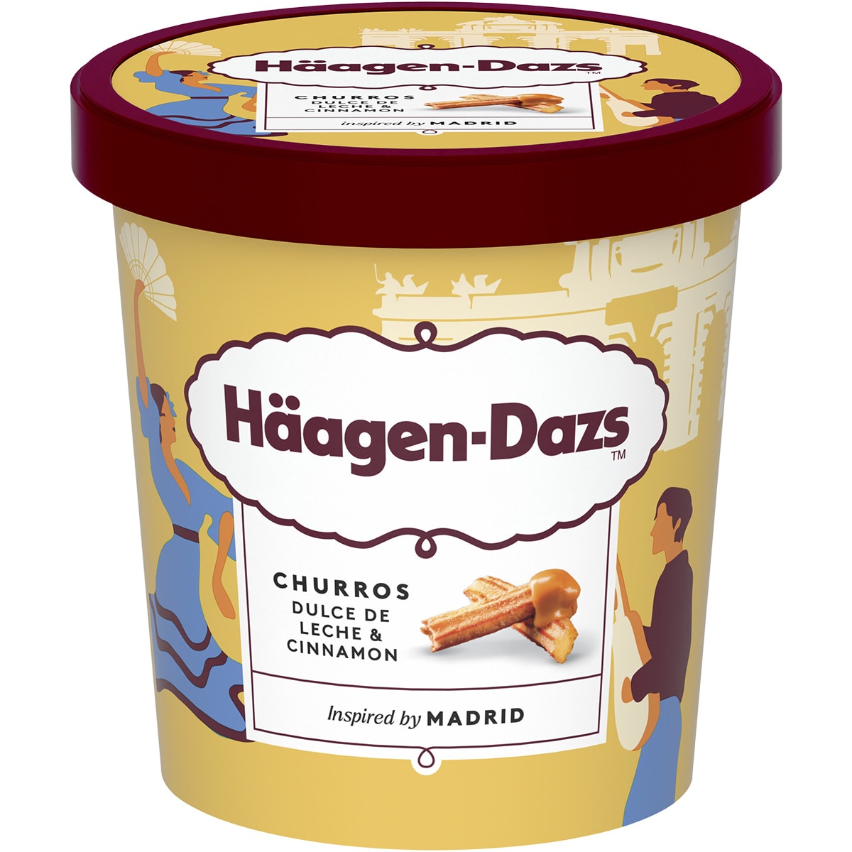 Helado sabor churros con dulce de leche & cinnamon inspirado en Madrid ...