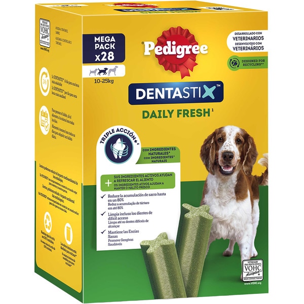 Dentastix Fresh dental snack for medium breed dogs fresh breath 28 ...