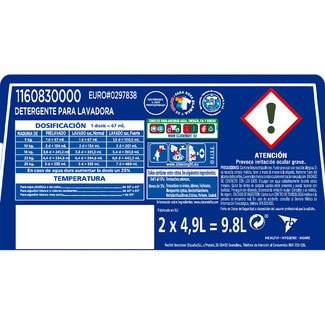 detergente líquido gel Profesional para blancos y colores caja ahorro ...