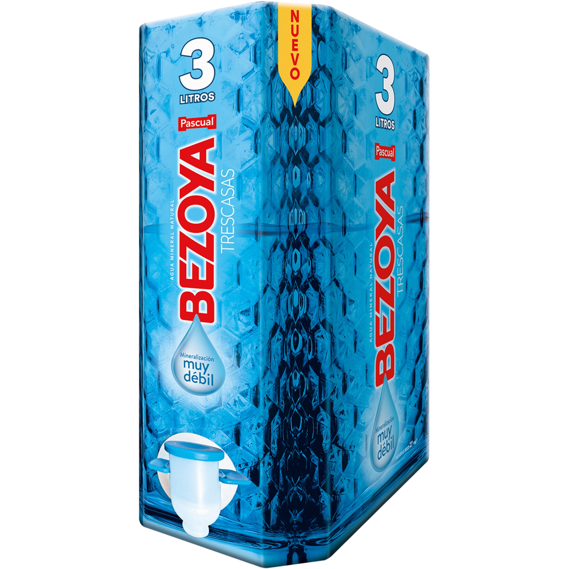 Agua mineral natural de mineralización muy débil bib 3 l · BEZOYA ...