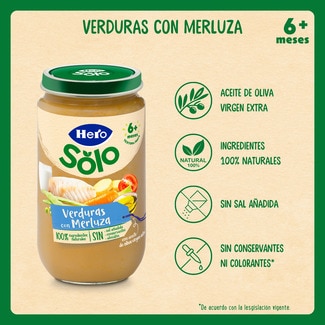 tarrito de verduras con merluza sin gluten desde 8 meses envase 235 g ...