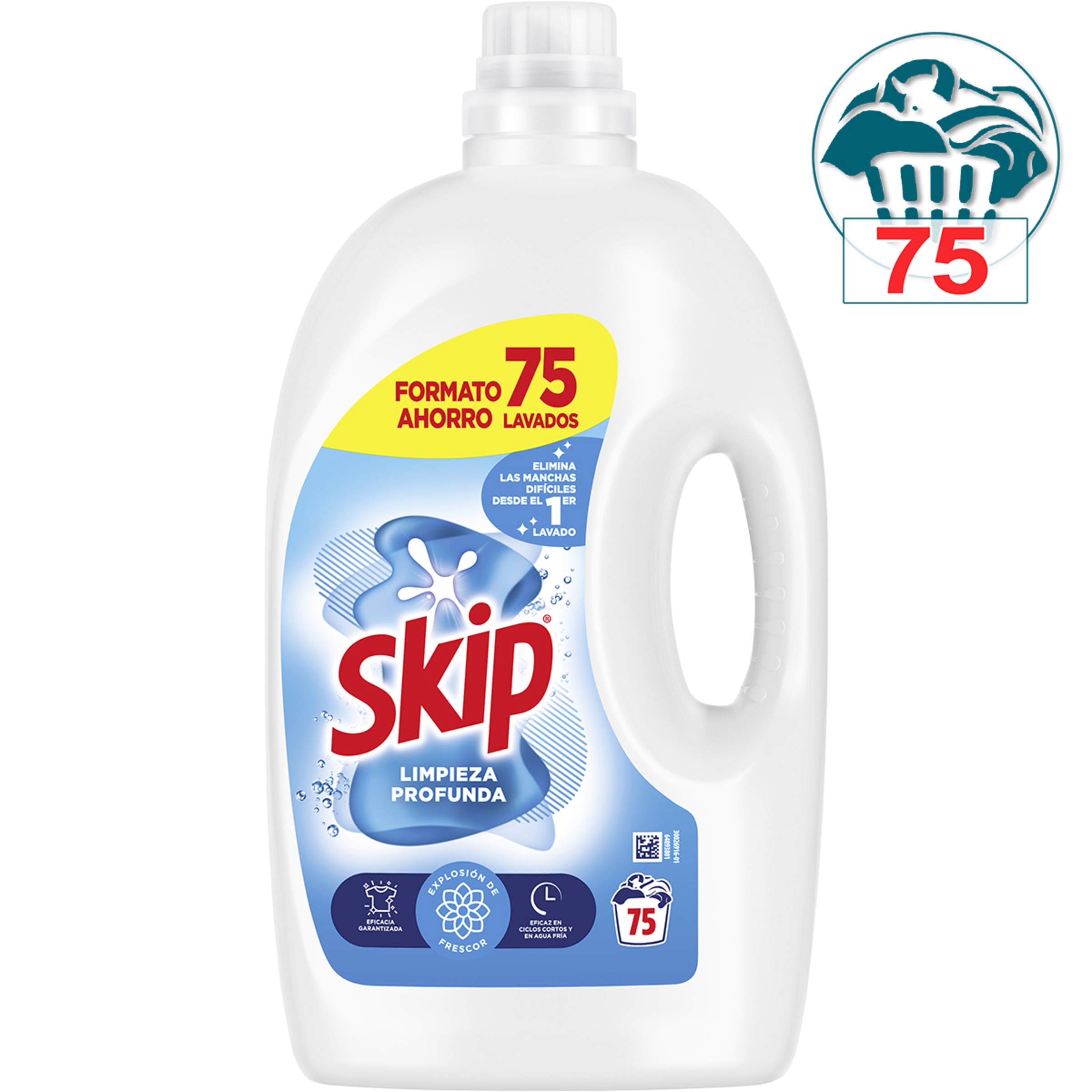 Detergente líquido Limpieza Profunda botella 75 dosis · SKIP ...