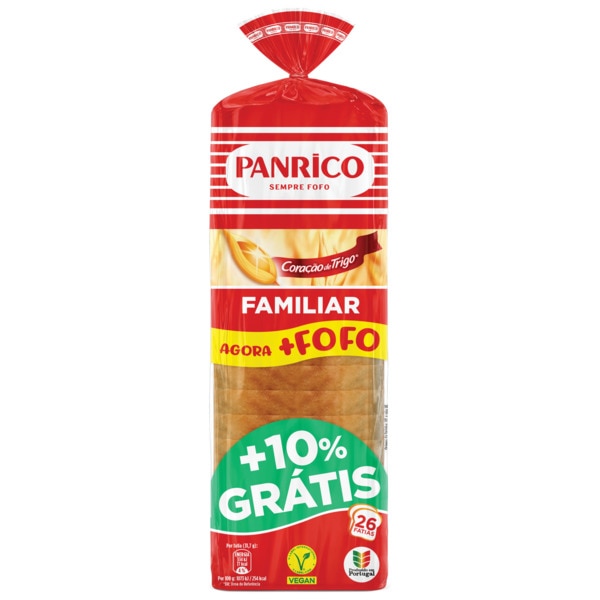 Pão de Forma + 10% Grátis embalagem 750 g · Panrico · Supermercado El ...