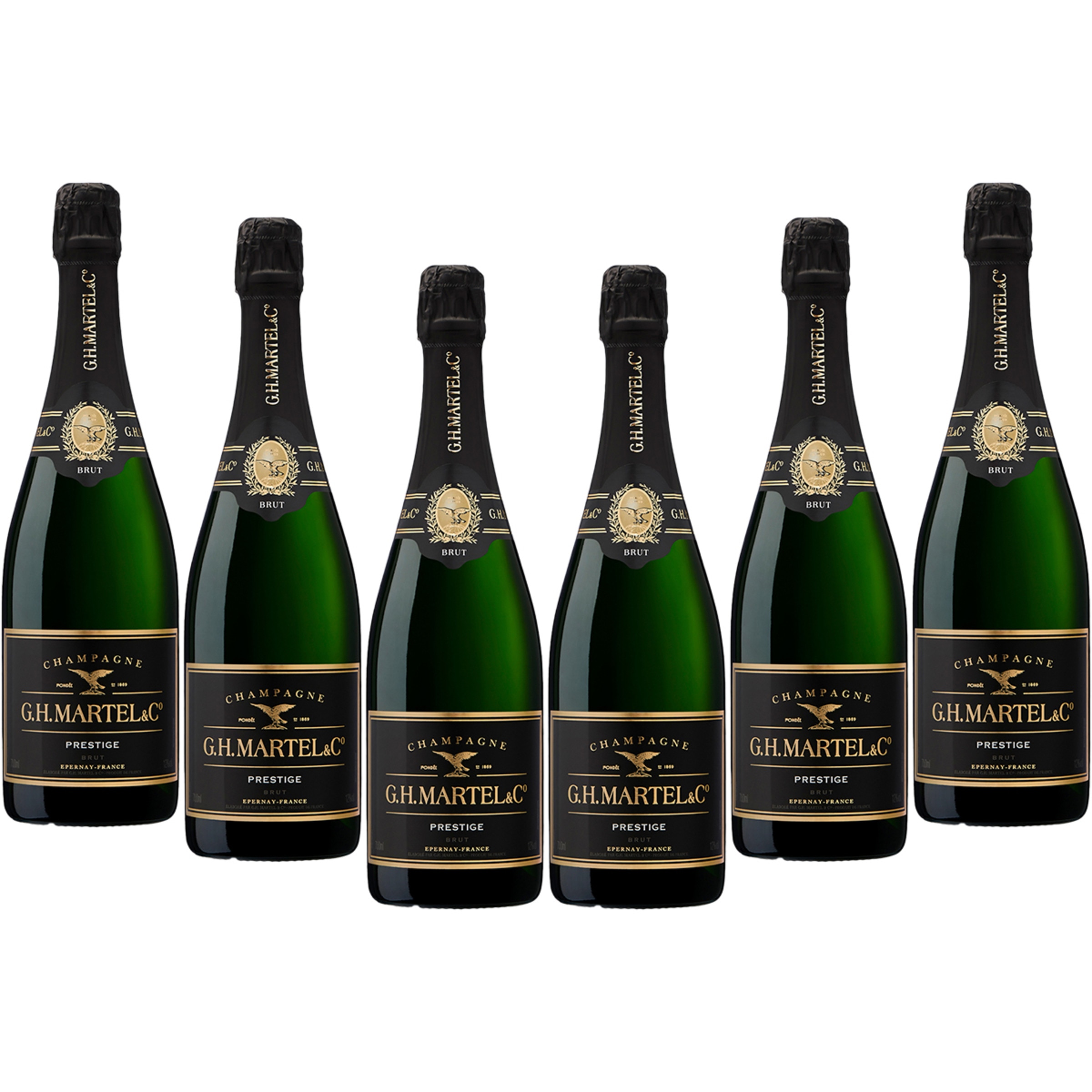 champagne Prestige Brut DO Champagne estuche 6 botellas 75 cl · MARTEL ...