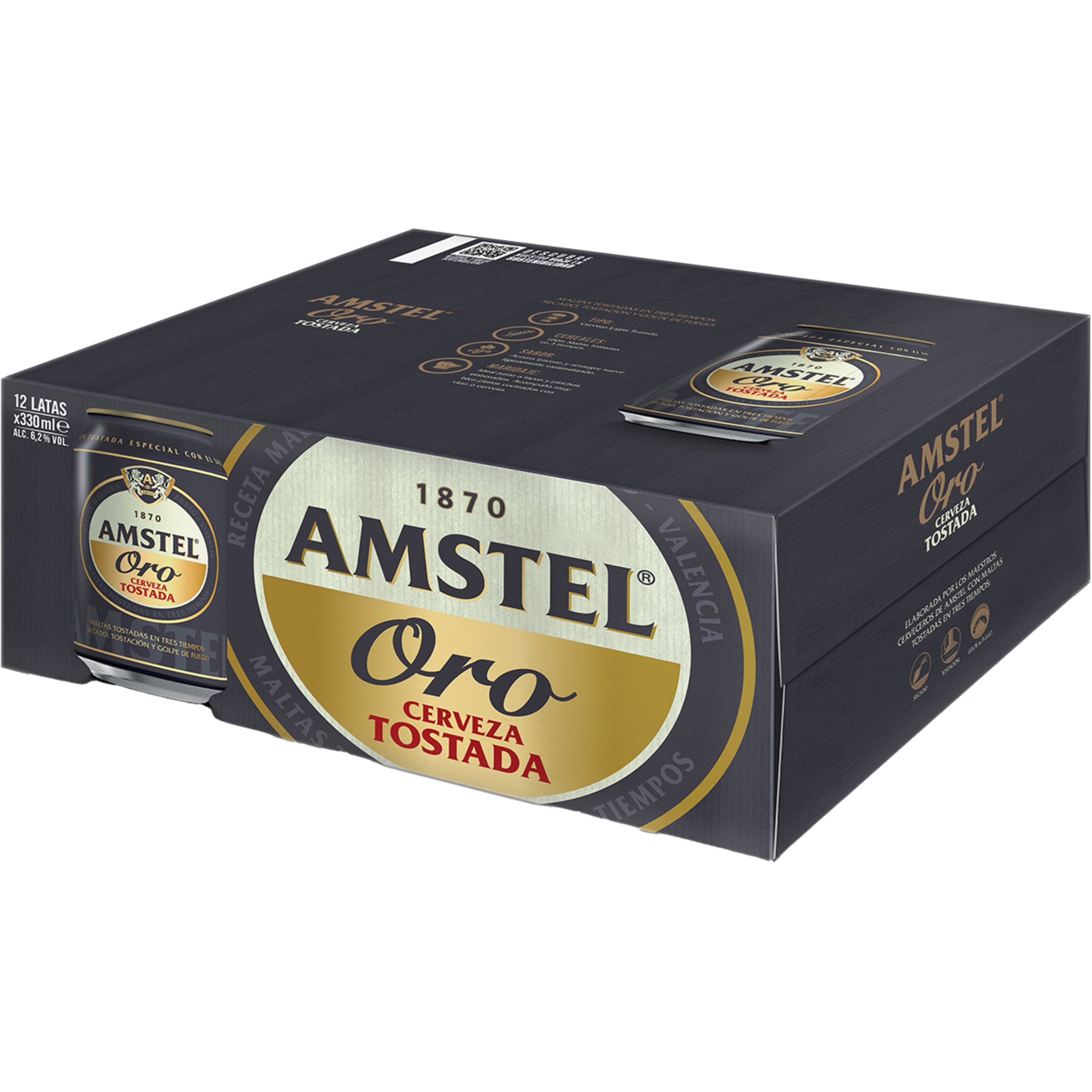 cerveza tostada pack 12 latas 33 cl · AMSTEL ORO · Supermercado El ...