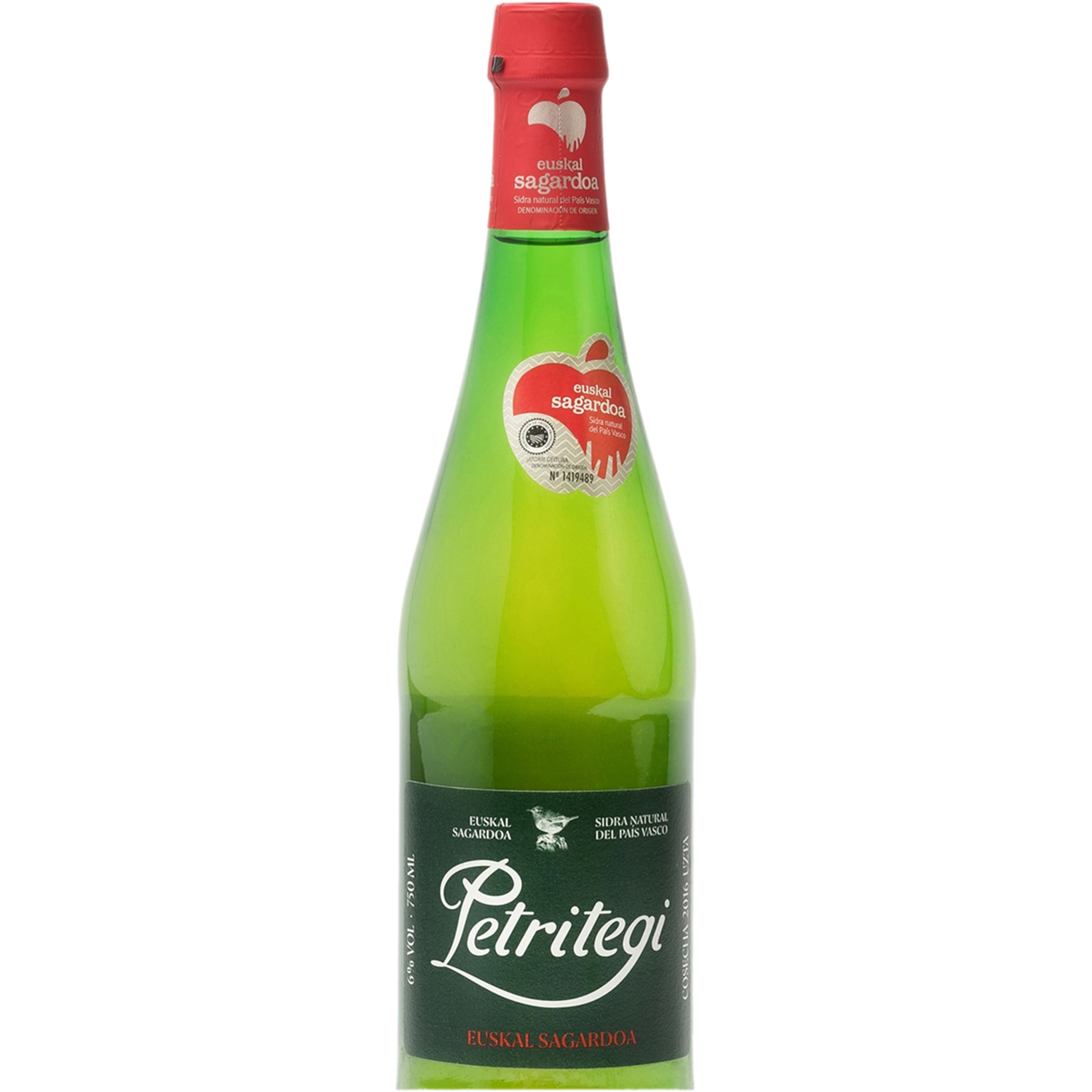 sidra natural del País Vasco DO Euskal Sagardoa botella 75 cl ...