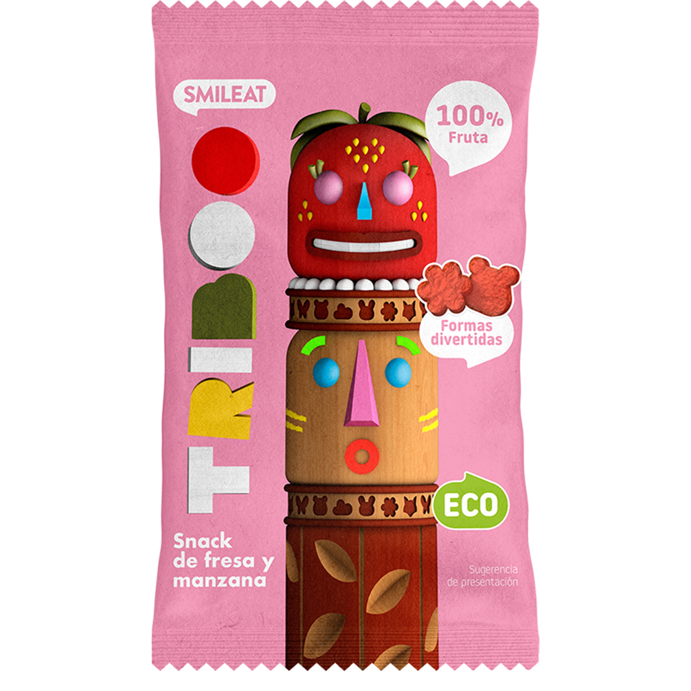 Triboo snacks de fresa y manzana 100% fruta ecológico desde 3 años ...