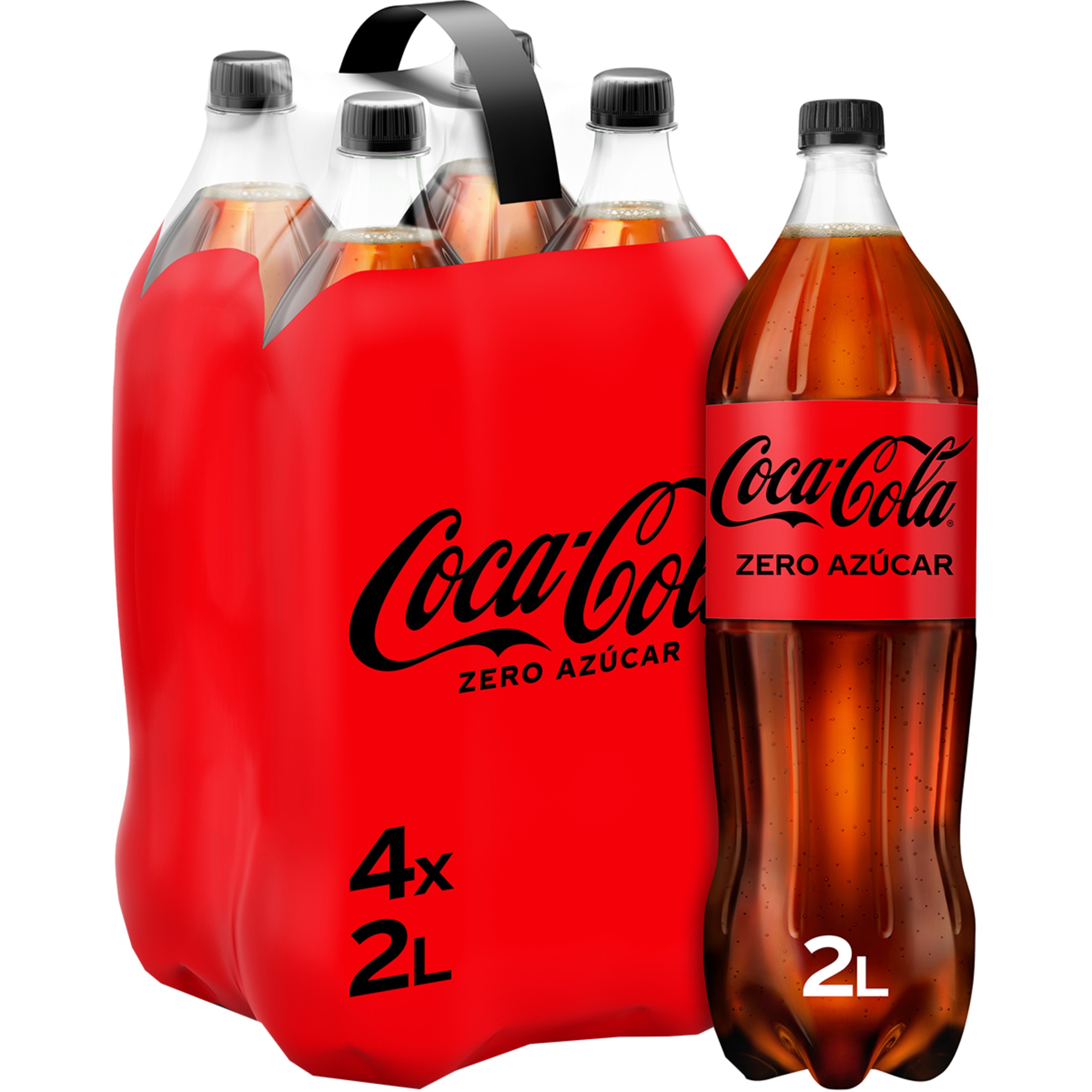 refresco de cola sin azúcar pack 4 botellas 2 l · COCA-COLA ZERO ...