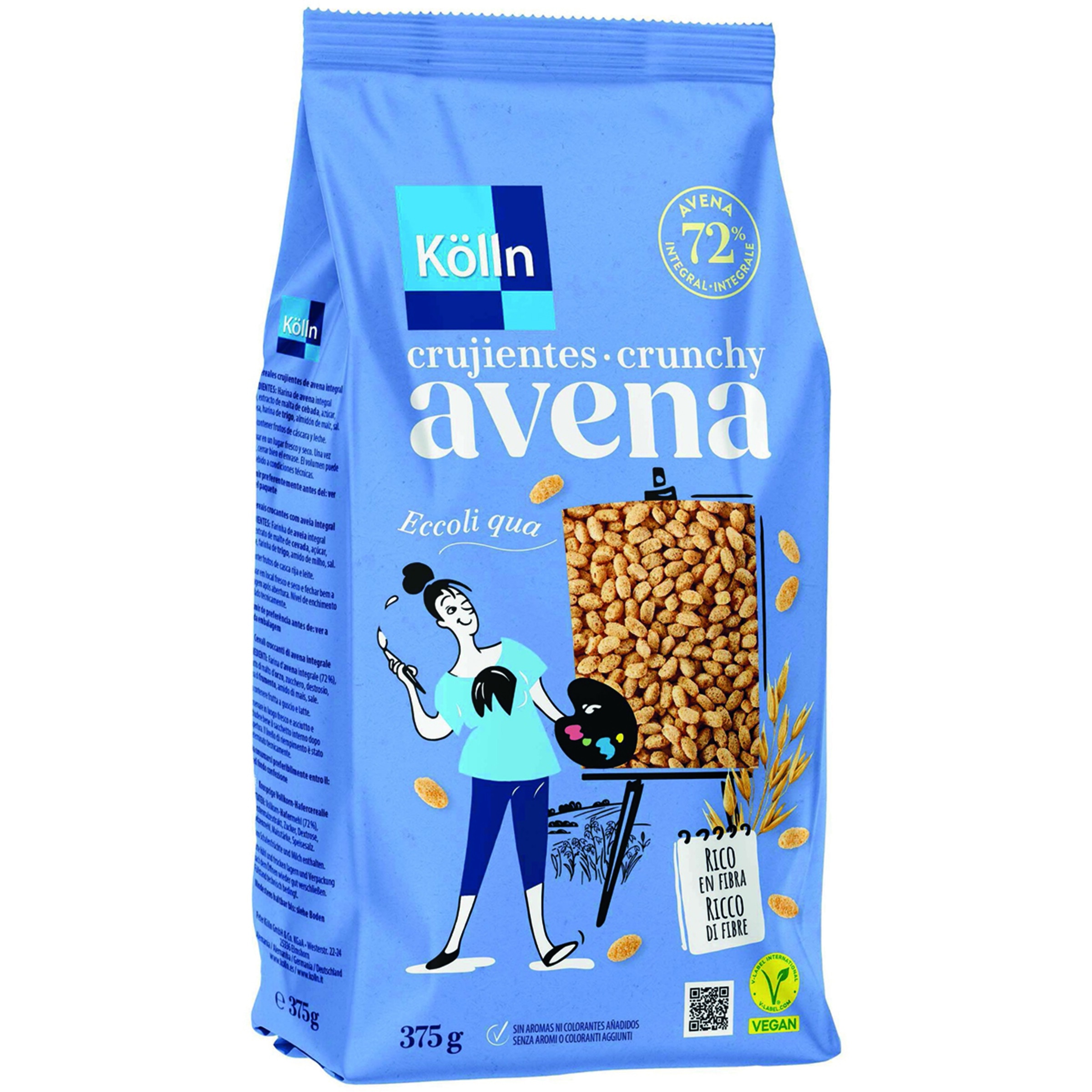 cereales avena crujientes bolsa 375 g · KOLLN · Supermercado El Corte ...