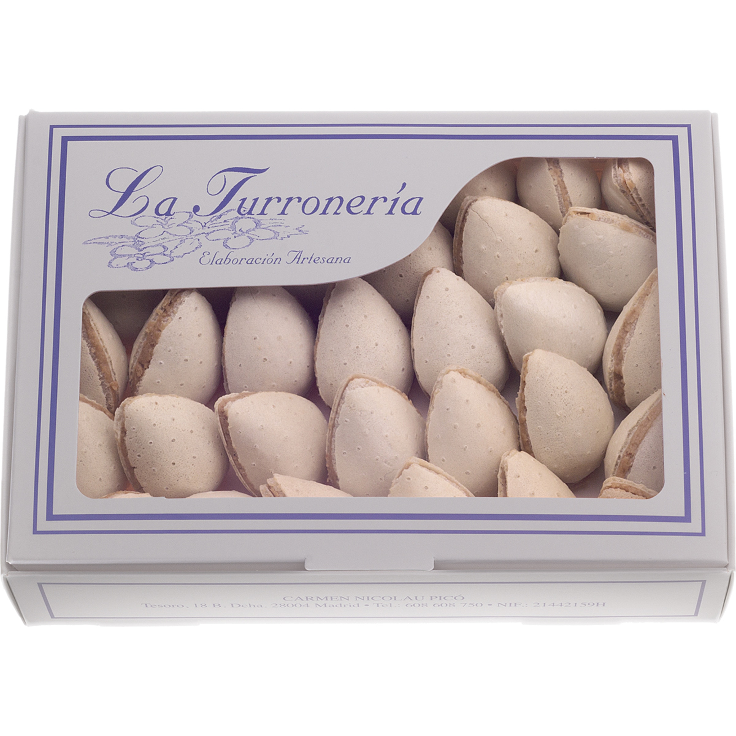 almendras rellenas elaboración artesana estuche 200 g · LA TURRONERIA ...
