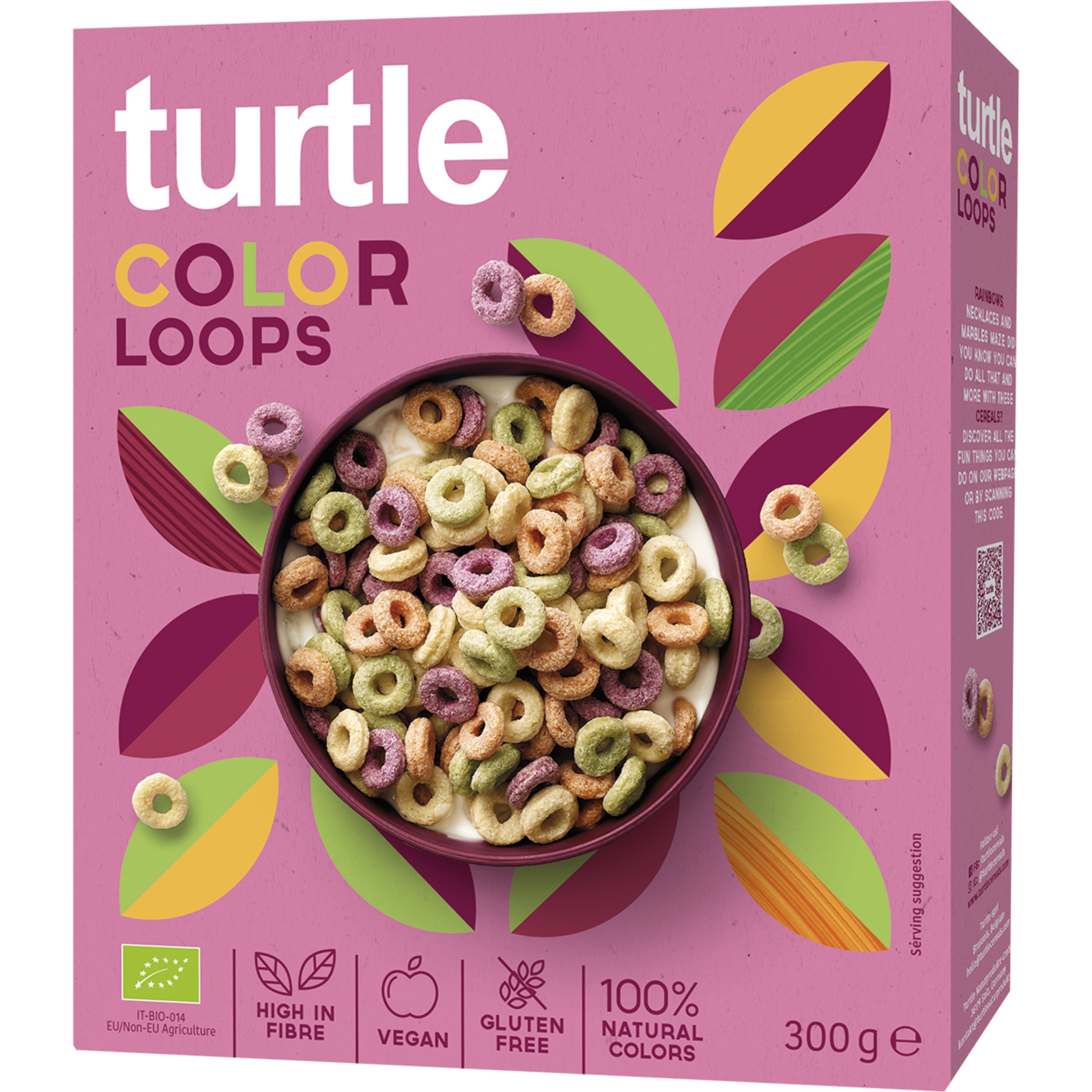 Cereales color Loops ecológicos sin gluten envase 300 g · TURTLE ...