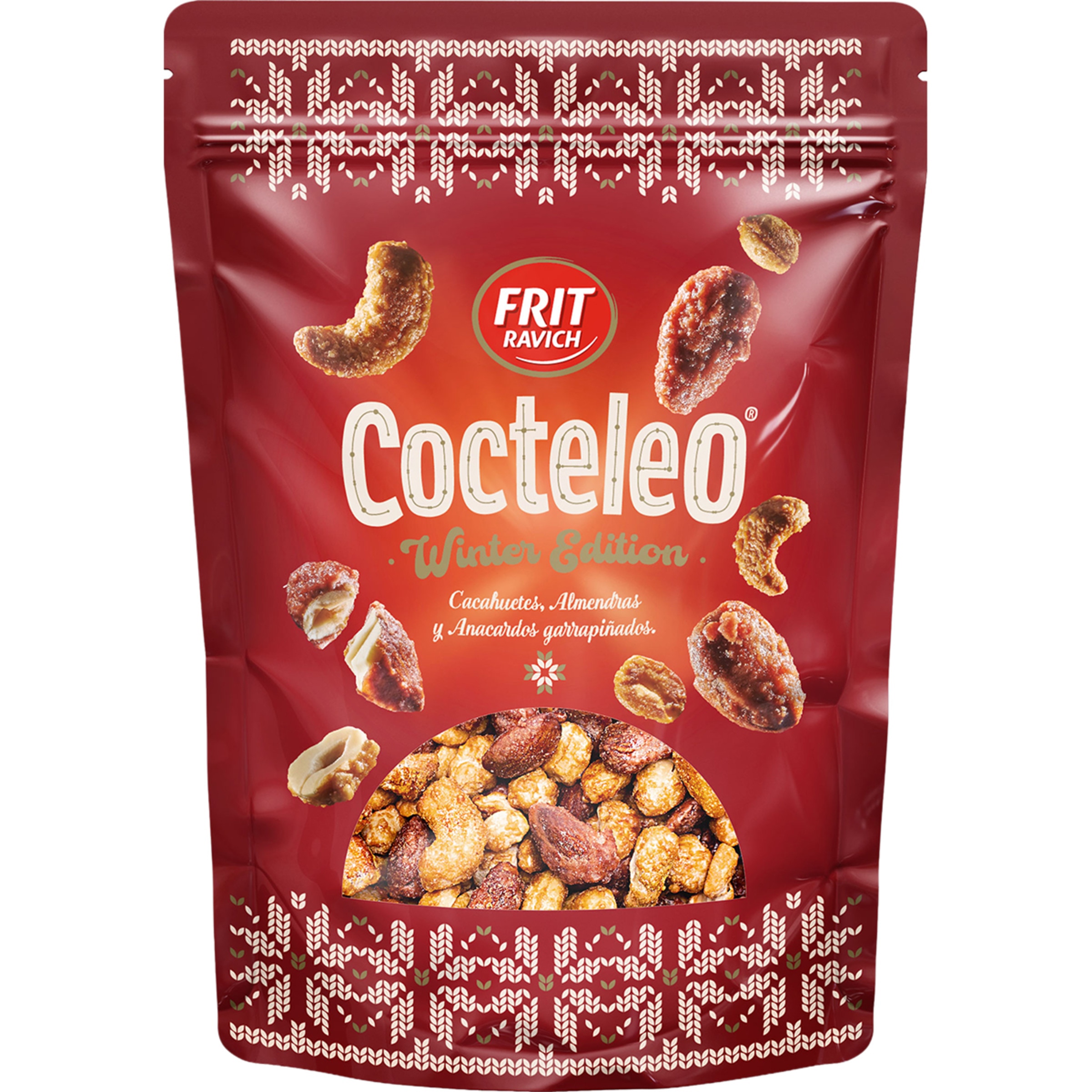 Cocteleo con cacahuetes, almendras y anacardos garrapiñados bolsa 100 g ...