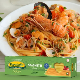 Spaghetti sin gluten envase 500 g · FARABELLA · Supermercado El Corte ...