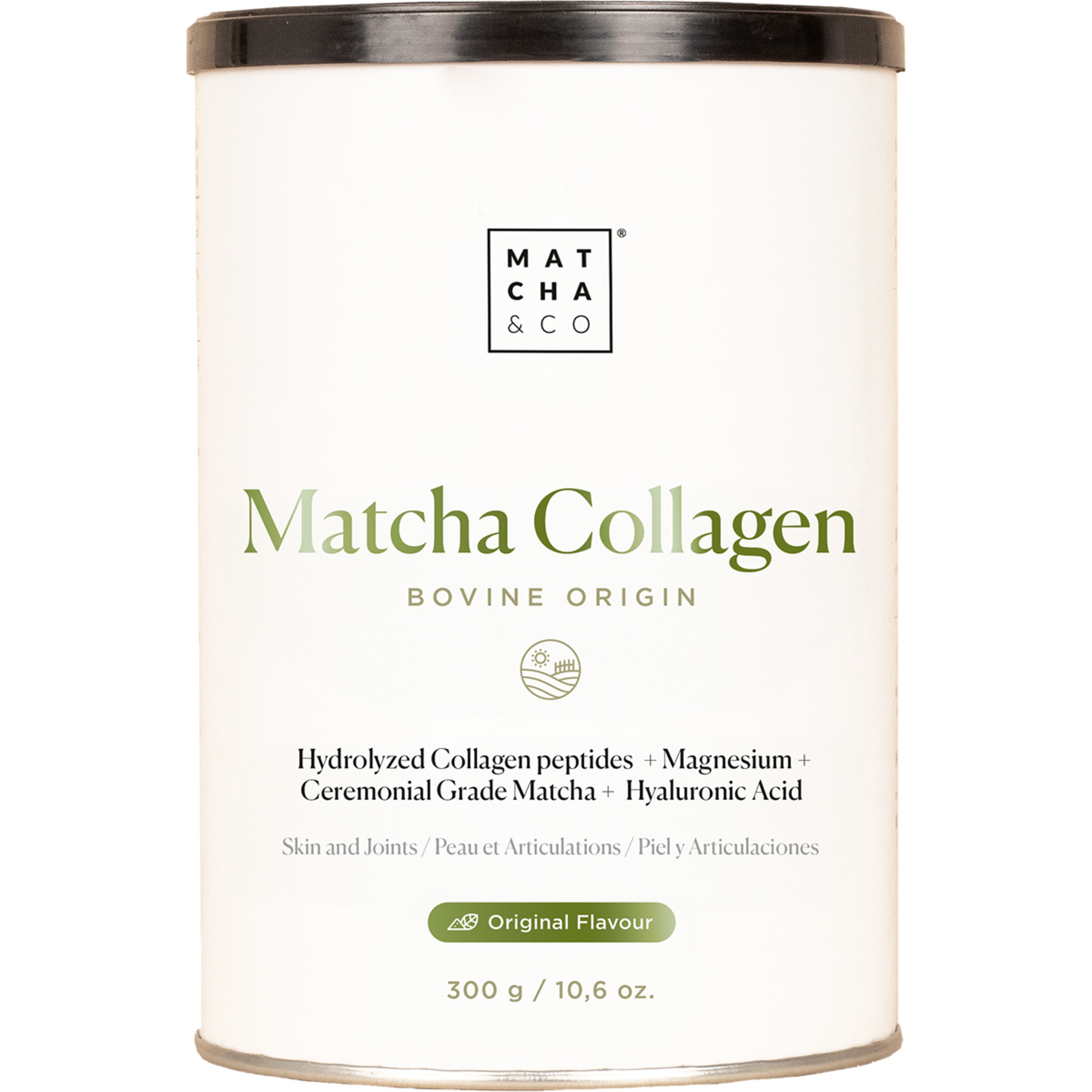 matcha colágeno de origen bovino con magnesio y ácido hialurónico sabor ...