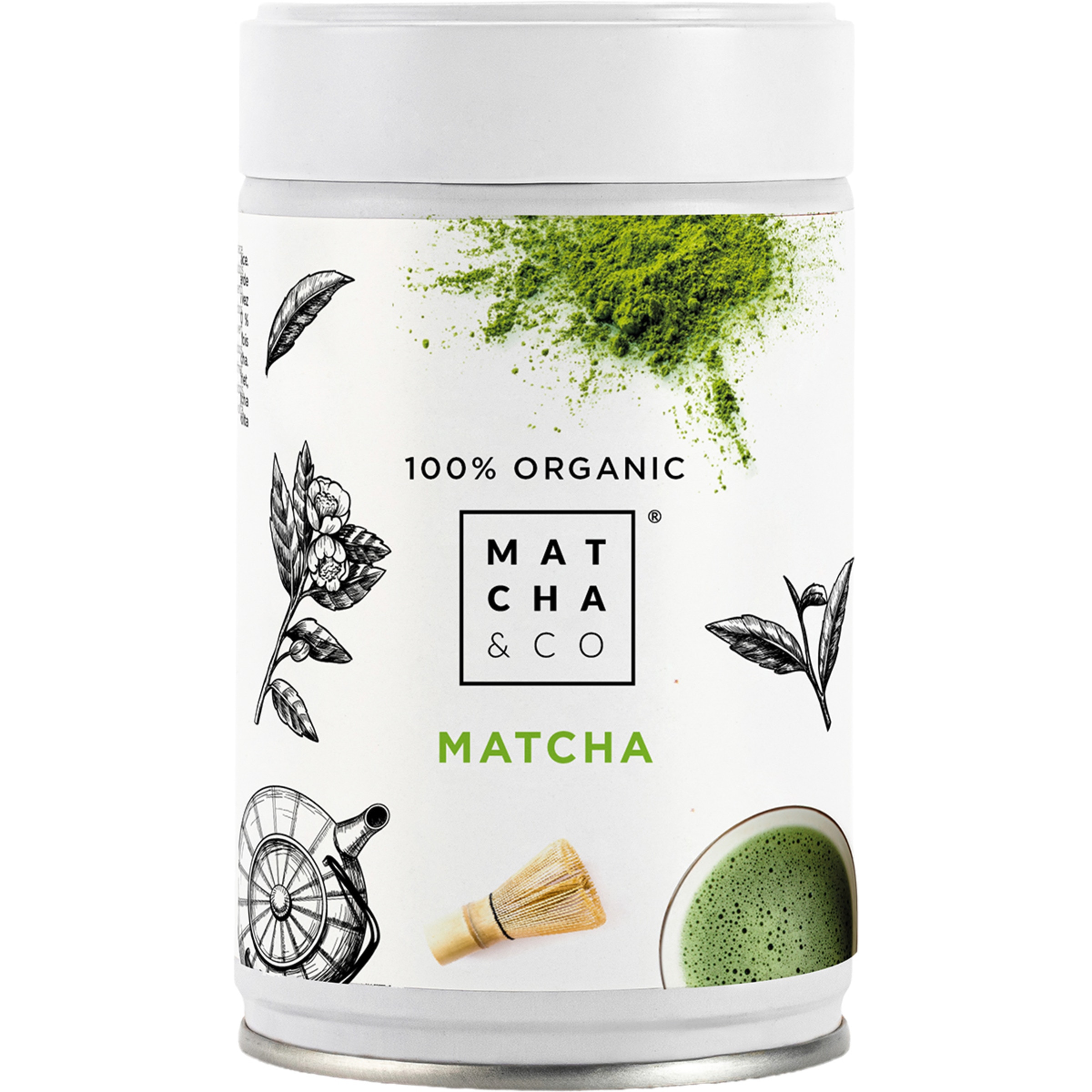 té matcha ceremonial ecológico bote 80 g · MATCHA & CO · Supermercado ...
