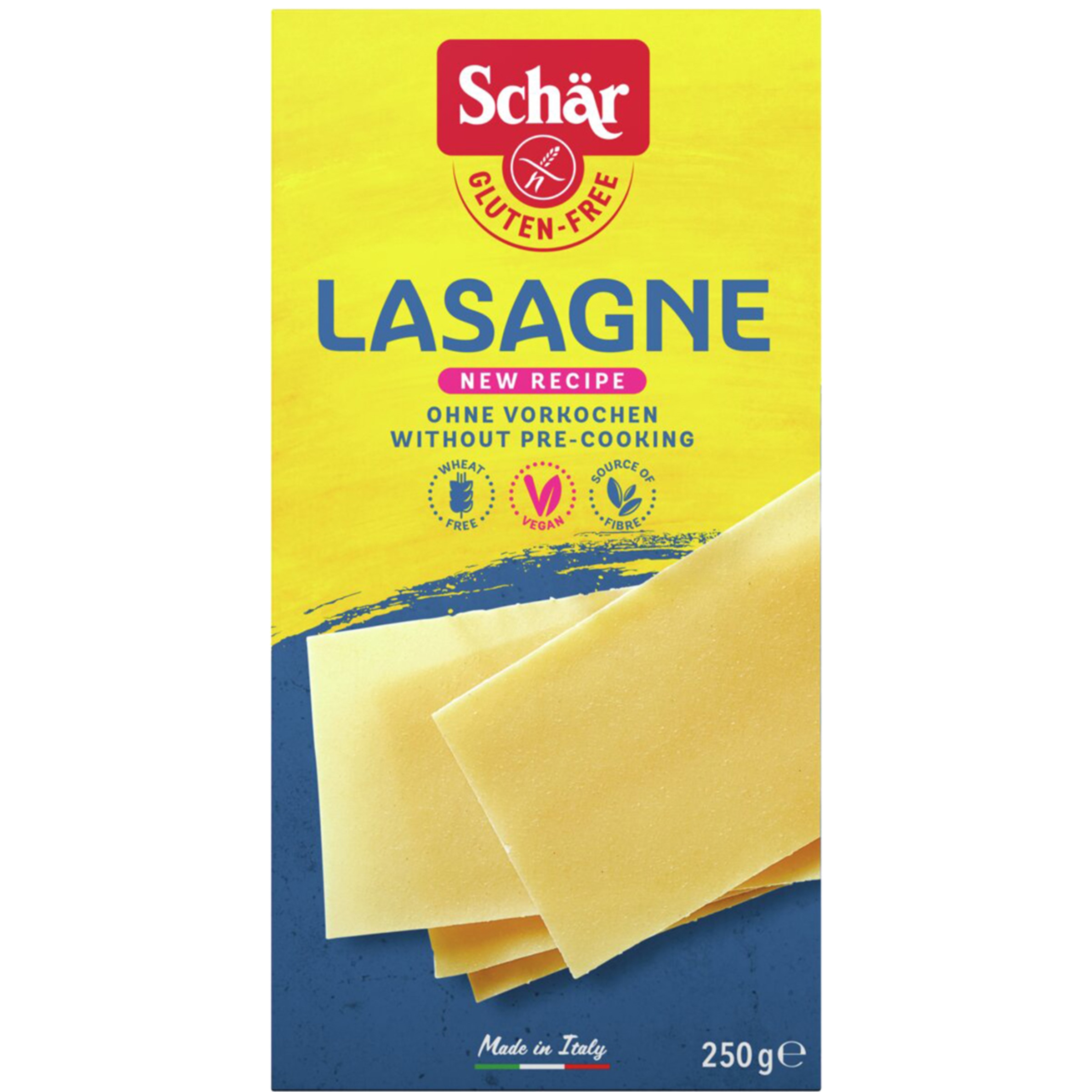 pasta para lasaña al huevo sin gluten envase 250 g · SCHAR ...
